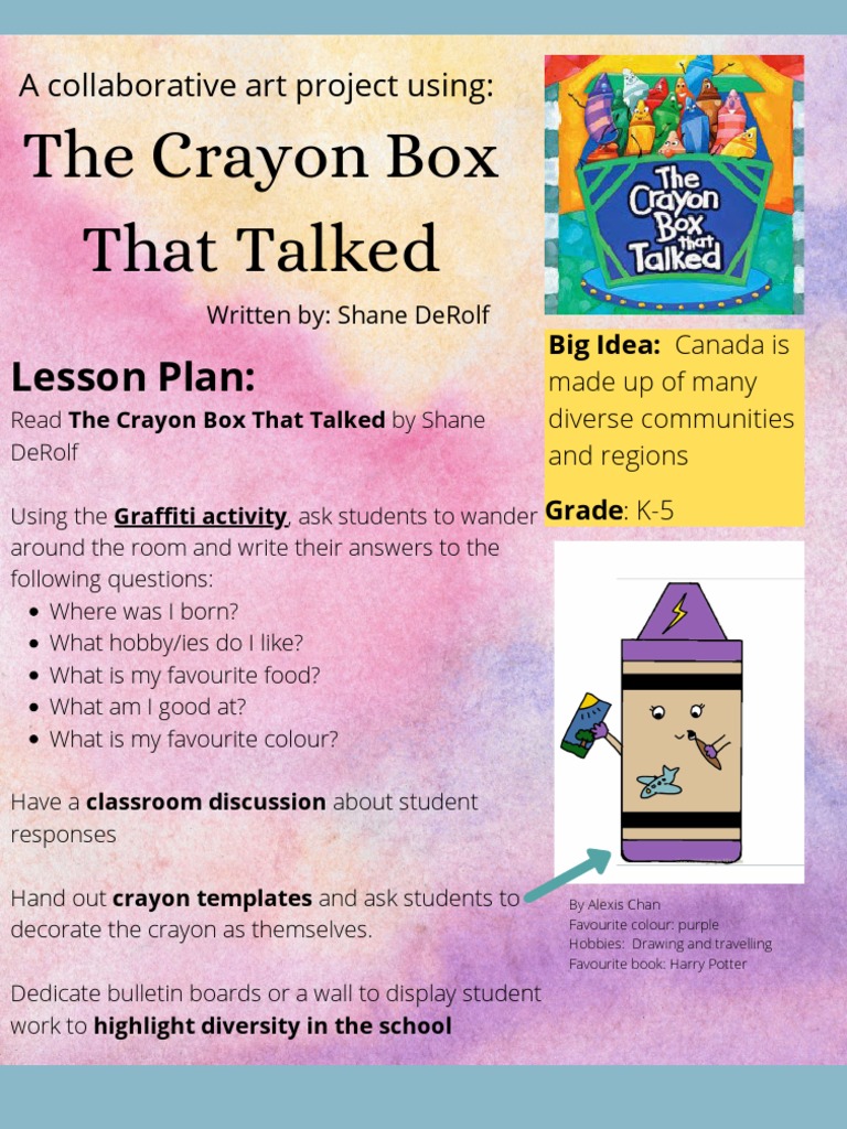 The Crayon Box That Talked | PDF