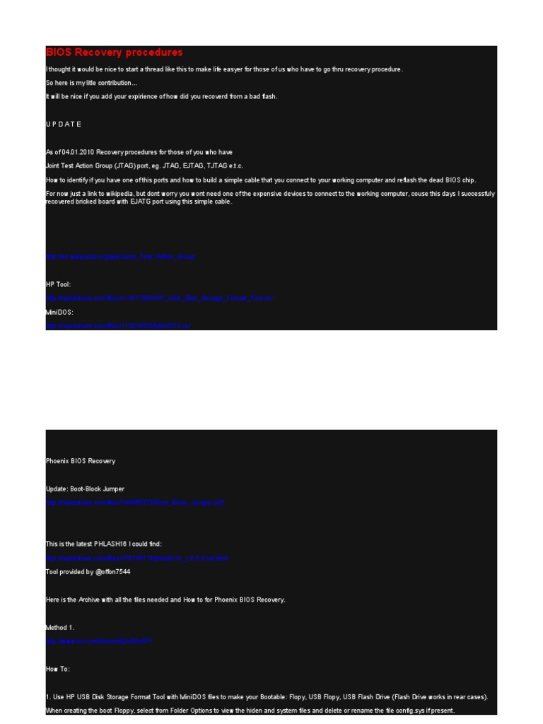 Comprehensive Guide to Recovering BIOS through Various Methods ...
