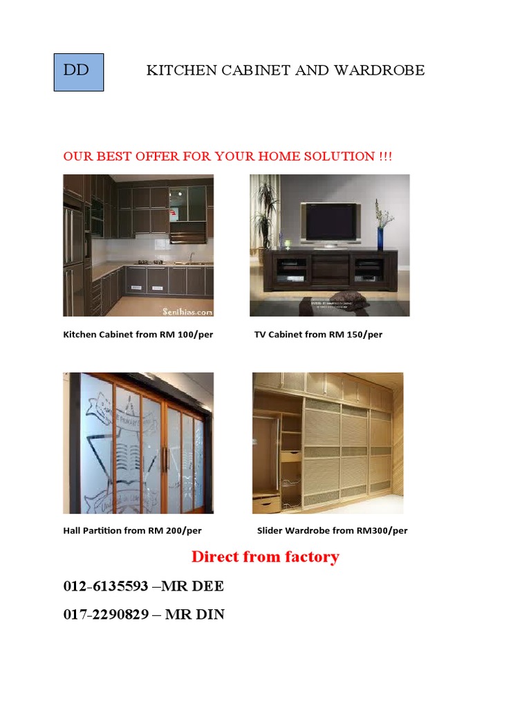 DD Kitchen Cabinet and Wardrobe | PDF