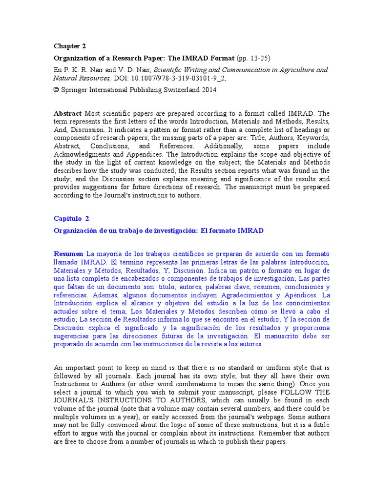 Springer-Formato IMRAD-bilingue | PDF