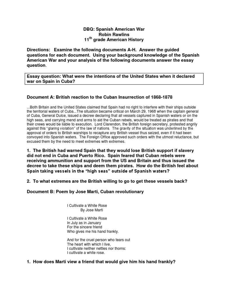 Spanish-American War of 1898 | PDF | Cuba | Piracy