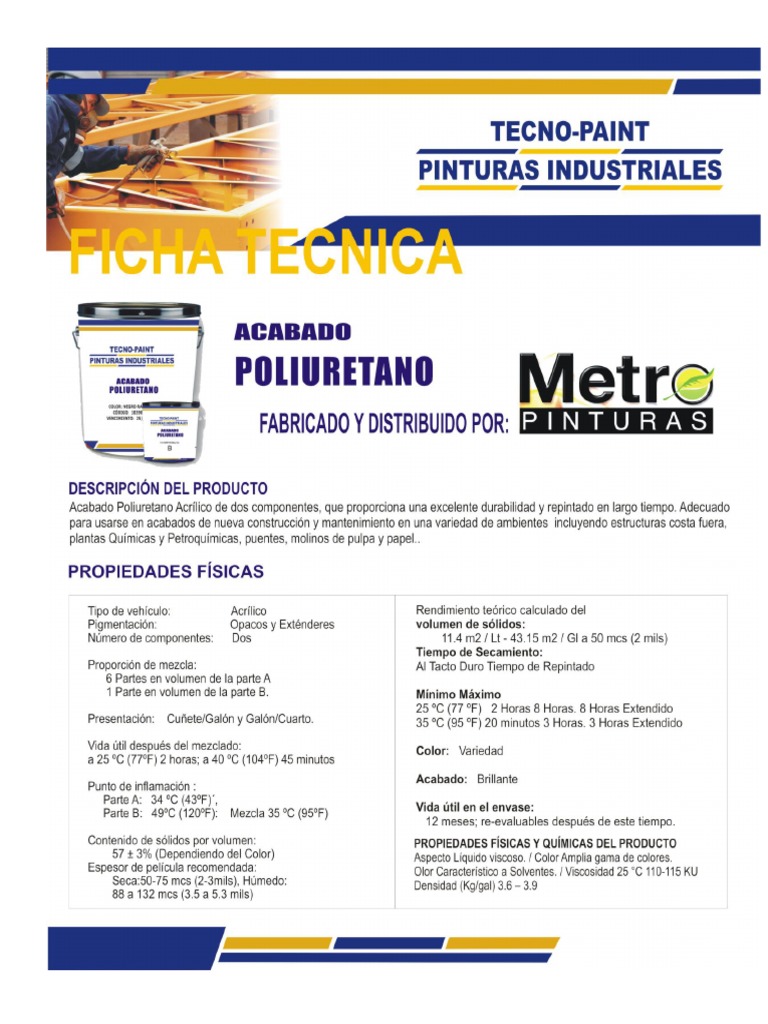 Ficha Tecnica Poliuretano | PDF Ficha Tecnica Poliuretano | PDF