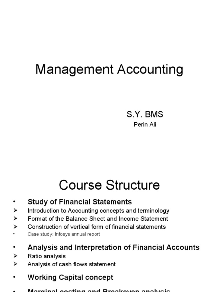 Management Accounting: S.Y. Bms | PDF | Equity (Finance) | Government ...