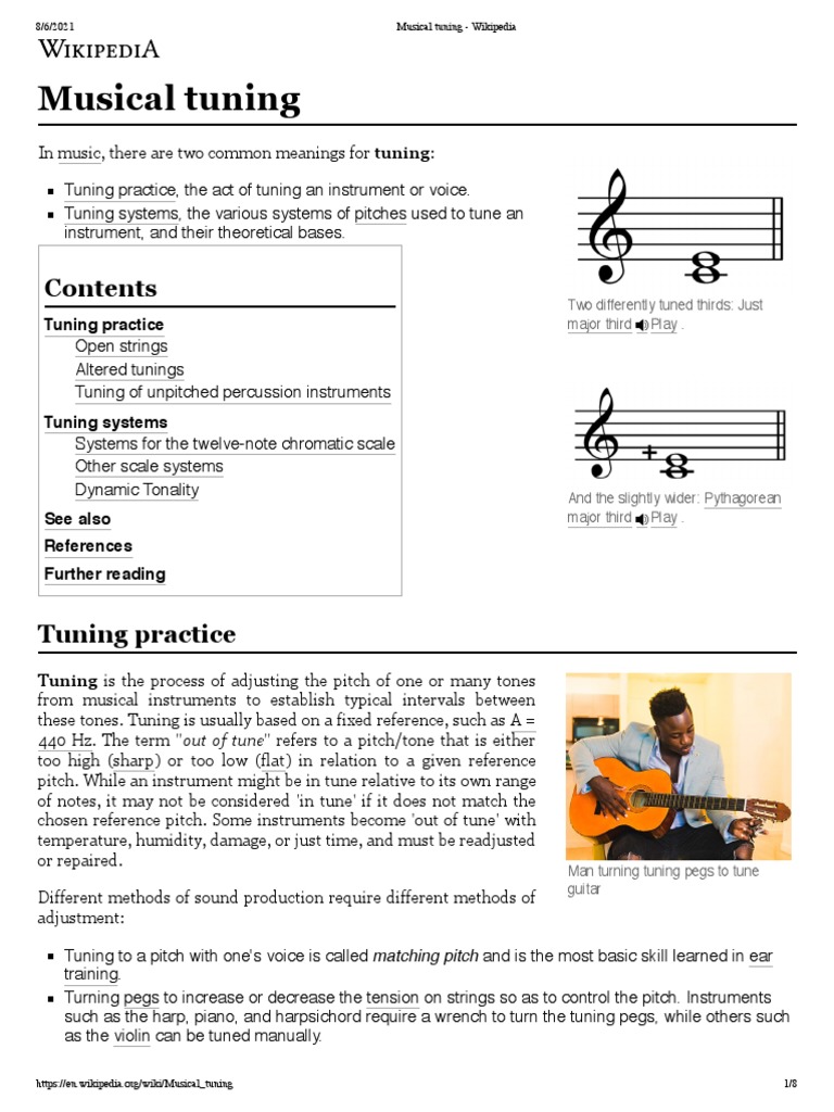 Musical Tuning | PDF | Elements Of Music | Musicology