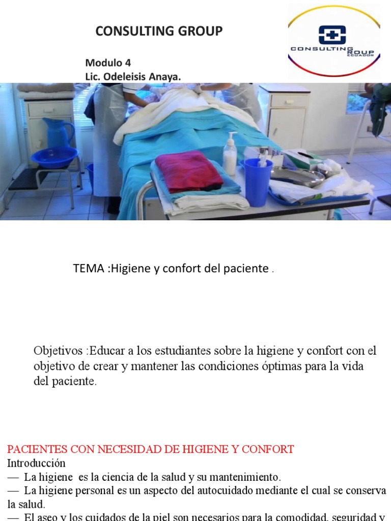 Higiene y Confort Del Paciente. | PDF | Baños | Higiene