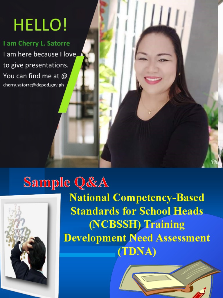 Sample Questionnaire For NCBSSH TDNA | PDF | Leadership | Learning