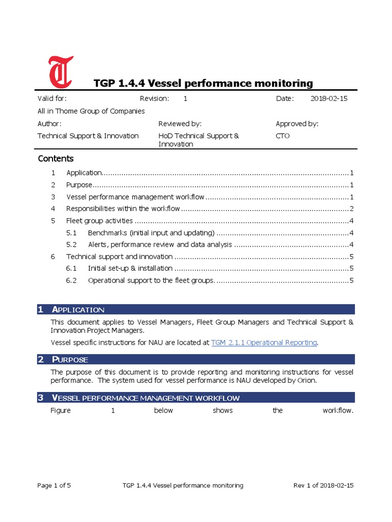 Vessel Performance Monitoring Guidelines | PDF | Information Age ...