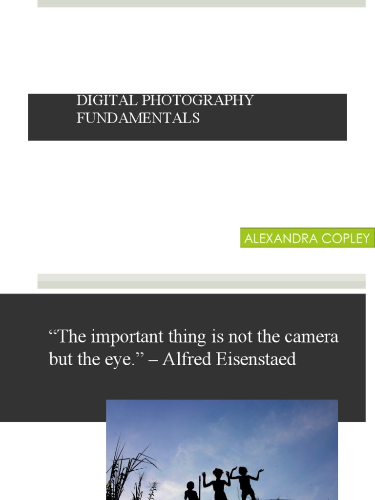 Digital Photography Basics Guide | PDF | Shutter Speed | Camera
