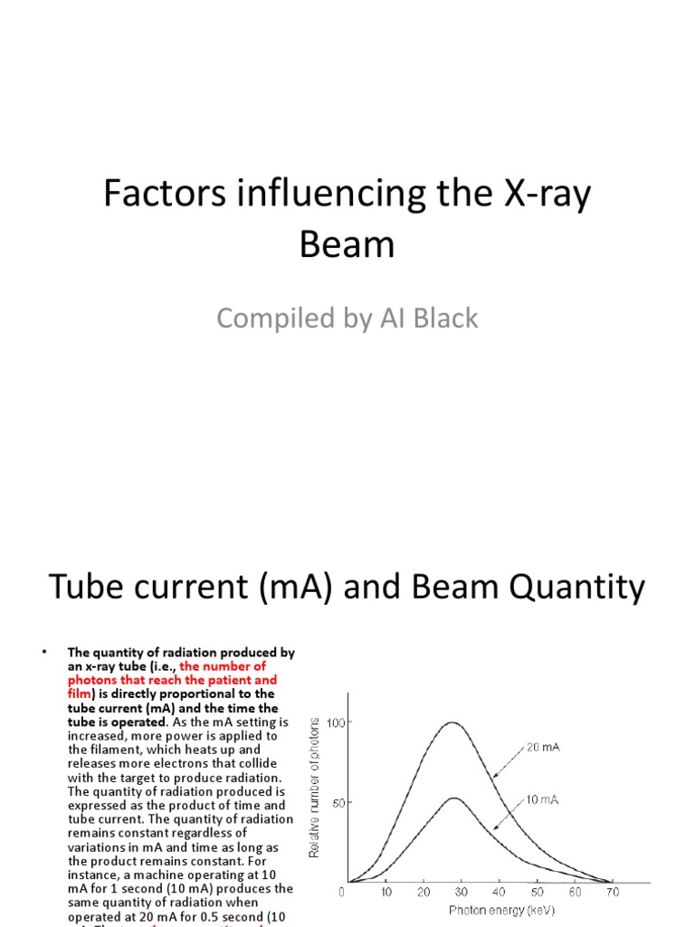 Factors Influencing The X-Ray Beam | PDF | X Ray | Vacuum Tube