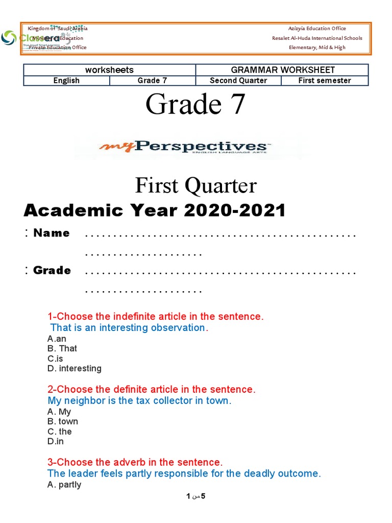 Prepositions Grammar Worksheet | PDF | Adverb | Adjective