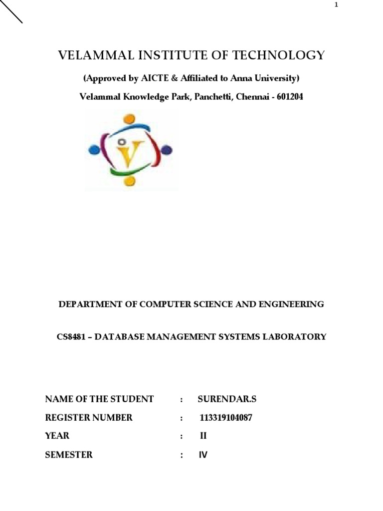 Dbms Lab Record | Download Free PDF | Database Index | Pl/Sql Dbms Lab Record | Download Free PDF | Database Index | Pl/Sql