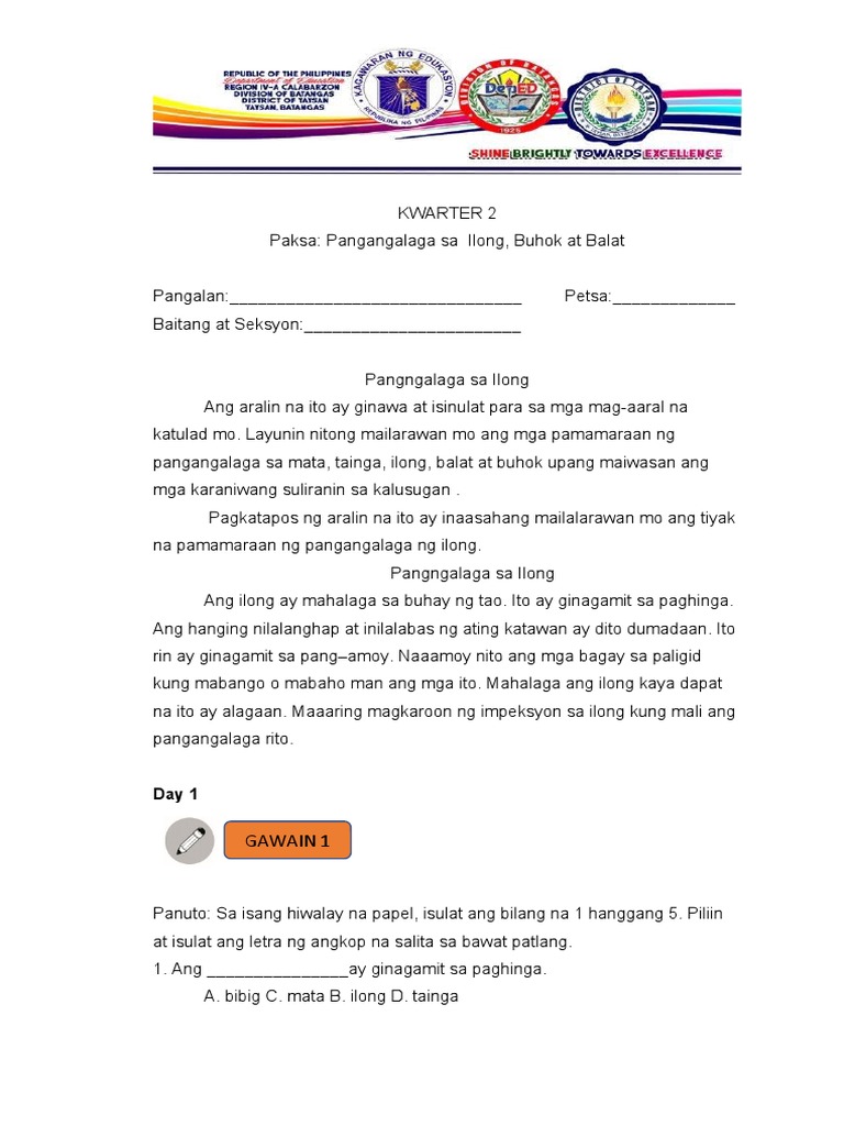 Melc 5 Grade 2 Module | PDF