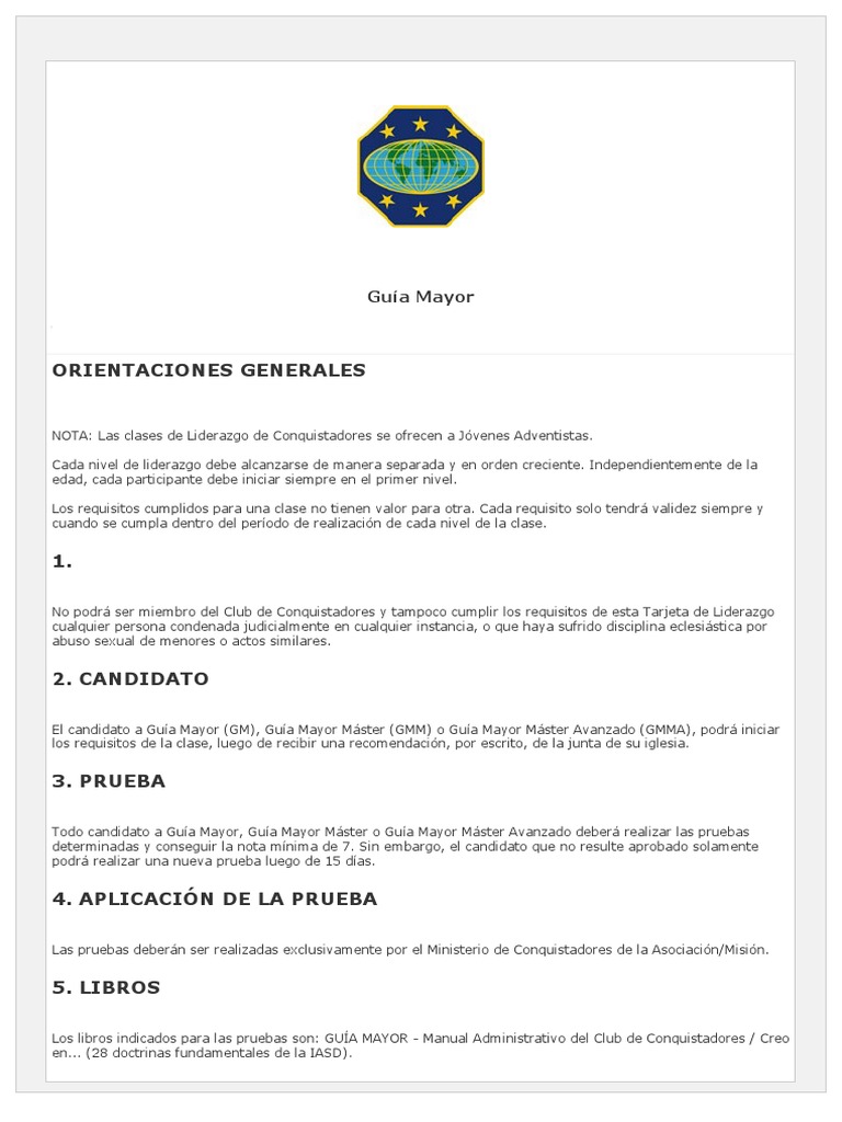 Guía Mayor | PDF