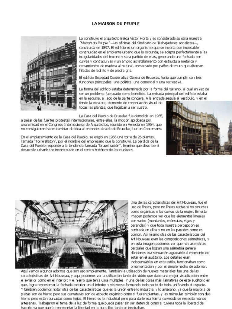 La Maison Du Peuple | PDF