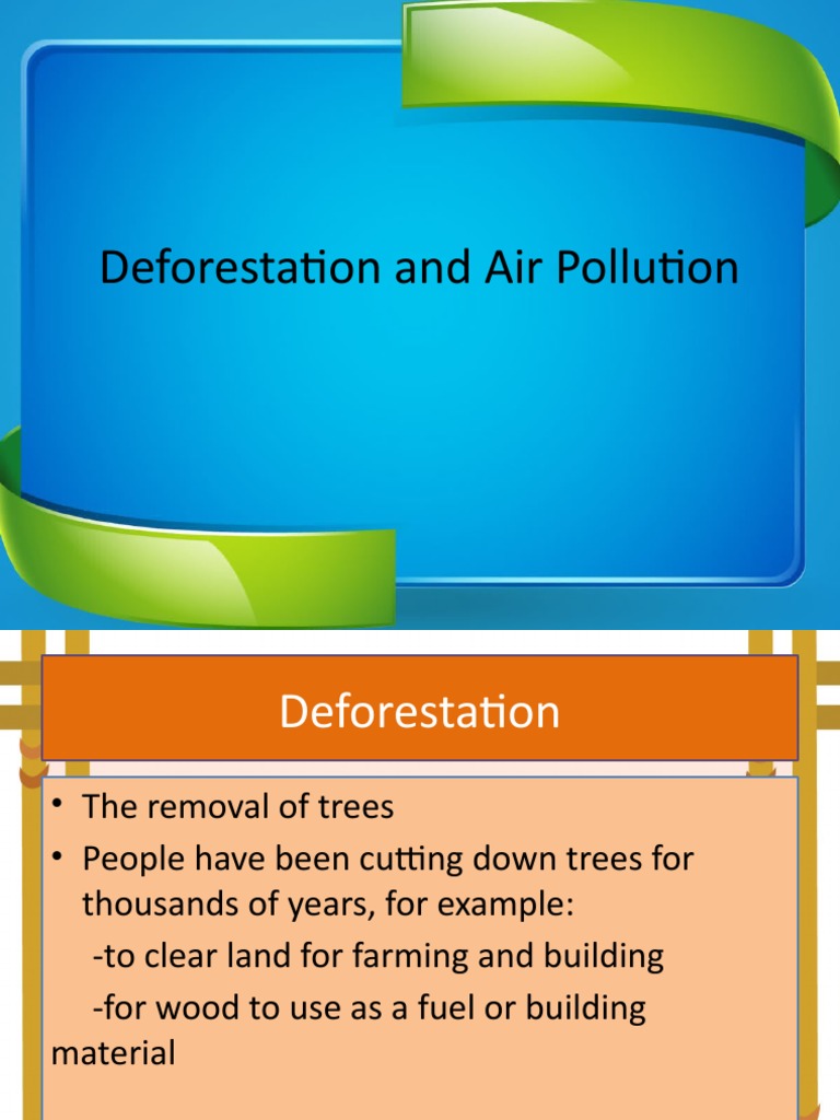 Deforestation And Air Pollution Pdf Greenhouse Effect Greenhouse Gas
