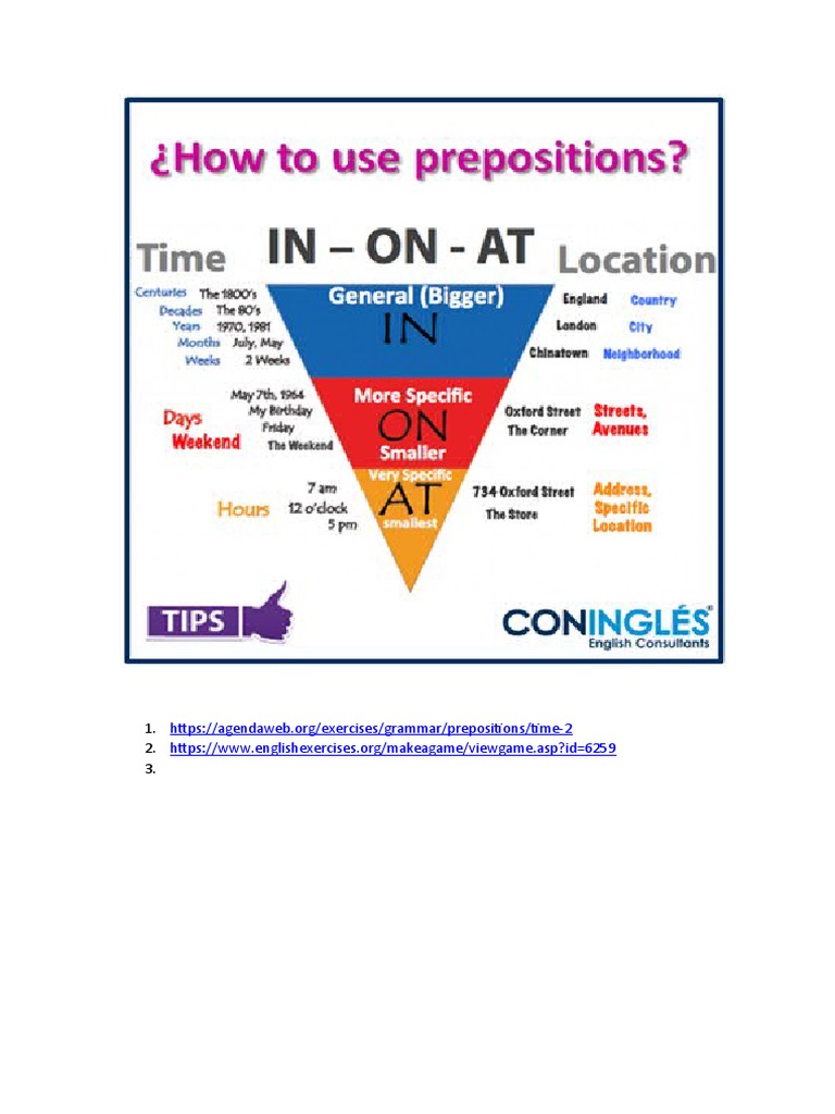 Preposition of Time | PDF
