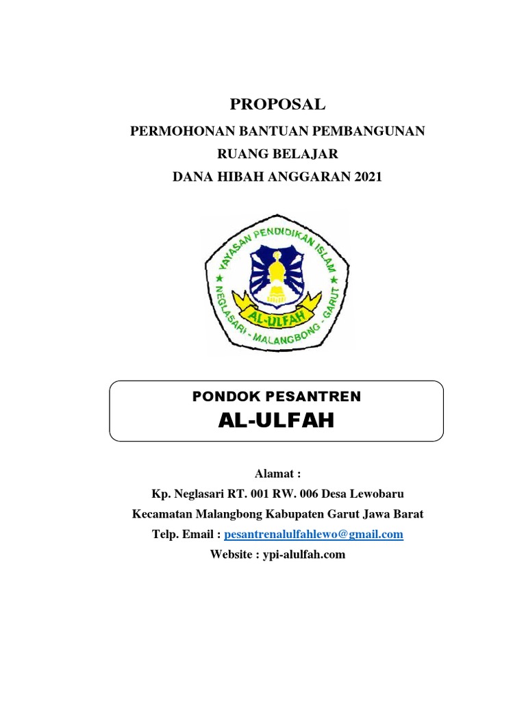 Proposal Ponpes Al-Ulfah Garut | PDF