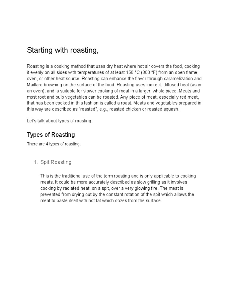 Roasting and Poeling | PDF | Roasting | Cooking