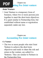 Joint Venture Account Handout | PDF | Joint Venture | Debits And Credits