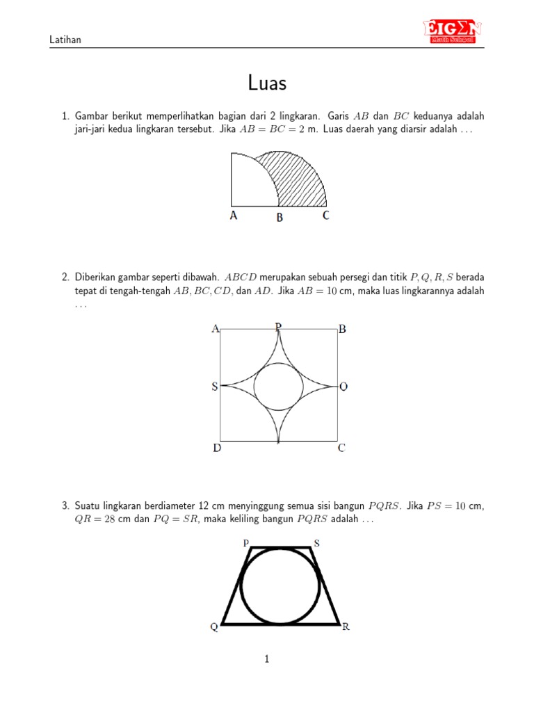 Luas | PDF | Metode & Bahan Ajar | Griya & Taman