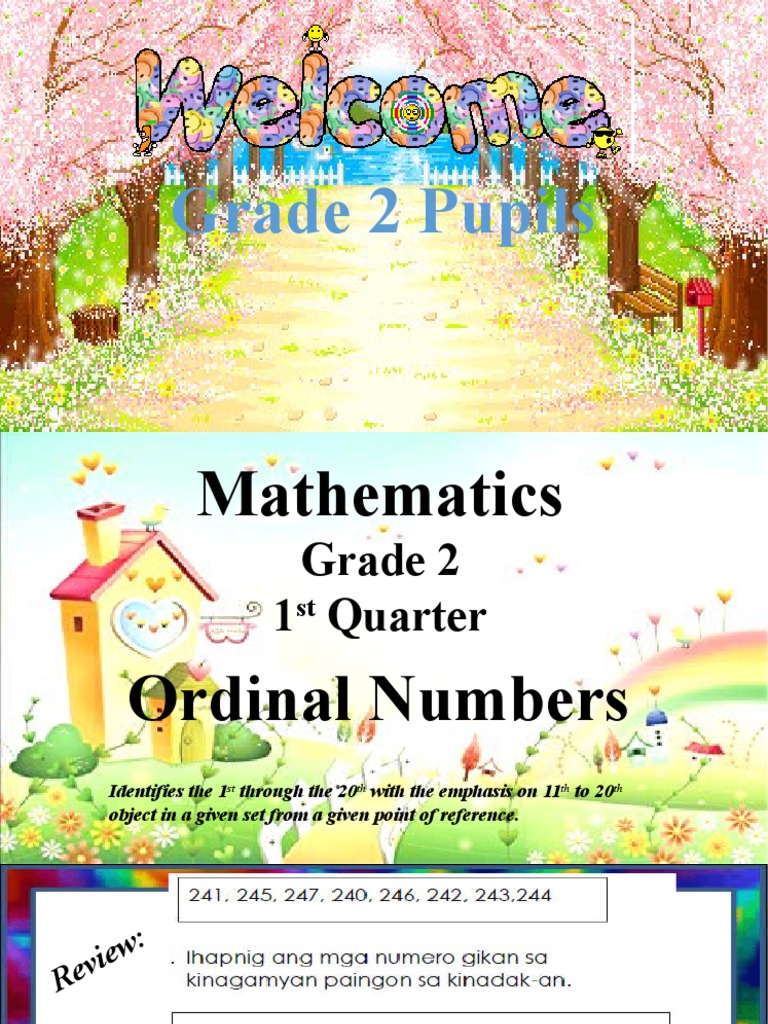 GRADE 2 QI MATH Ordinal - Numbers | PDF | Mathematics