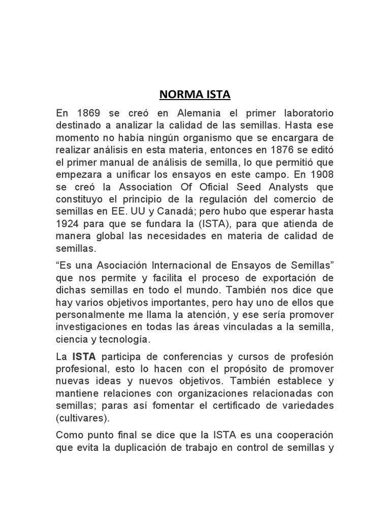 Norma Ista | PDF