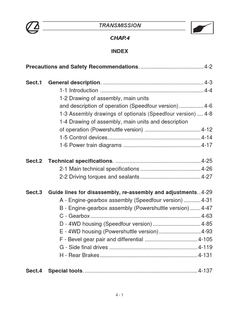 Chap 4 Transmission | PDF | Manual Transmission | Transmission (Mechanics)