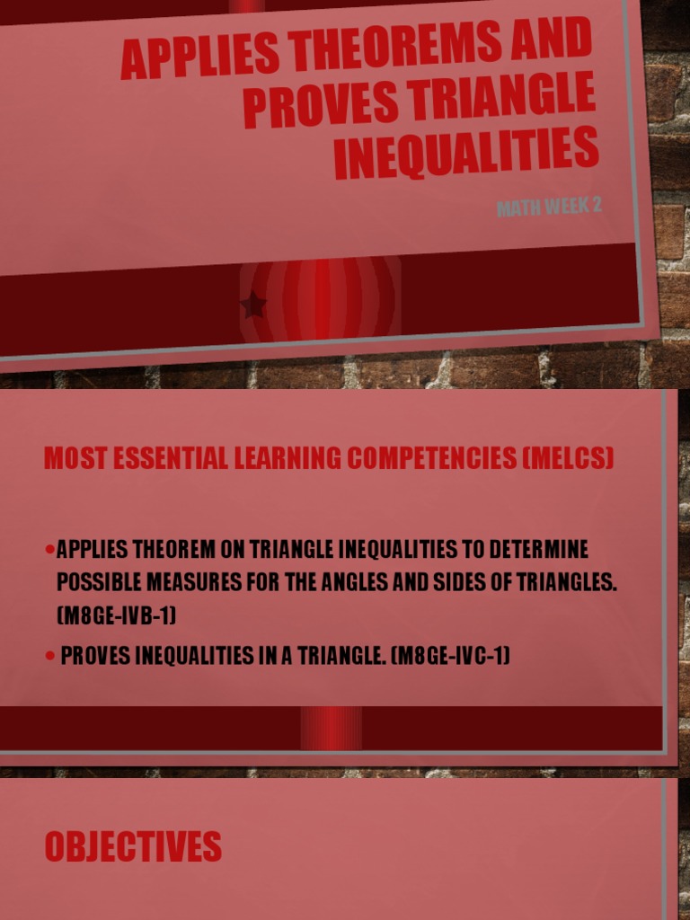 Applies Theorems and Proves Triangle Inequalities | PDF | Triangle ...