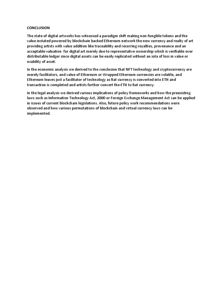 Conclusion - NFT Respaper | PDF