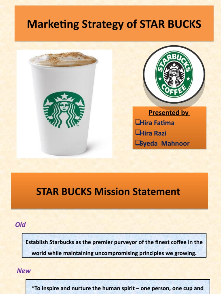 Marketing Strategy of STAR BUCKS PPT ..Final | PDF | Starbucks | Coffee