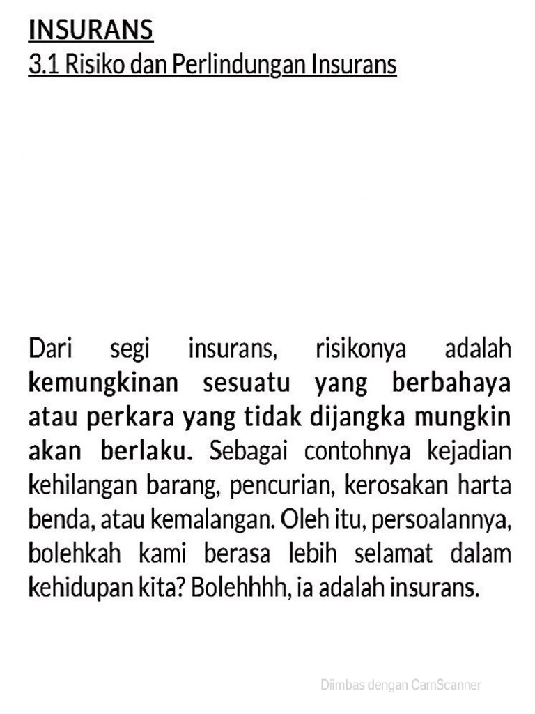 Matematik Bab 3 Matematik Pengguna - Insurans t5 | PDF
