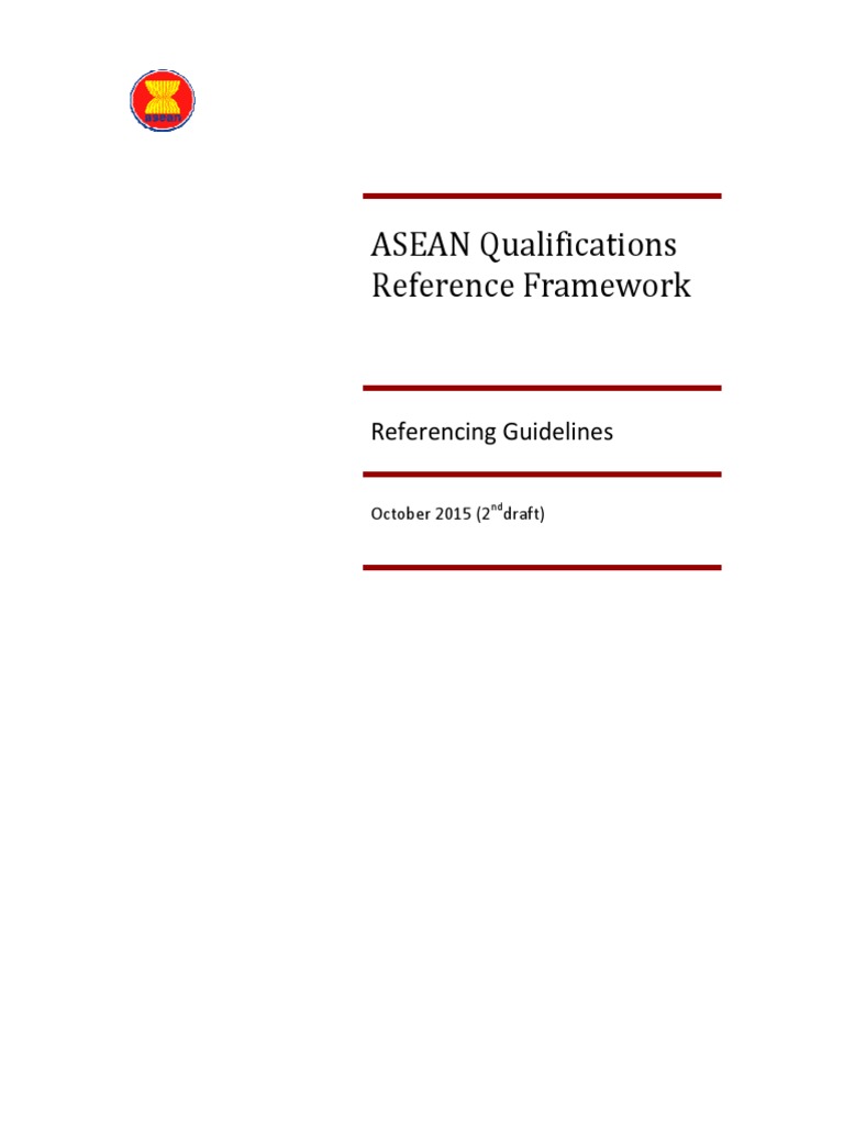 ASEAN Qualifications Referencing Guide | PDF | Asean Free Trade Area ...
