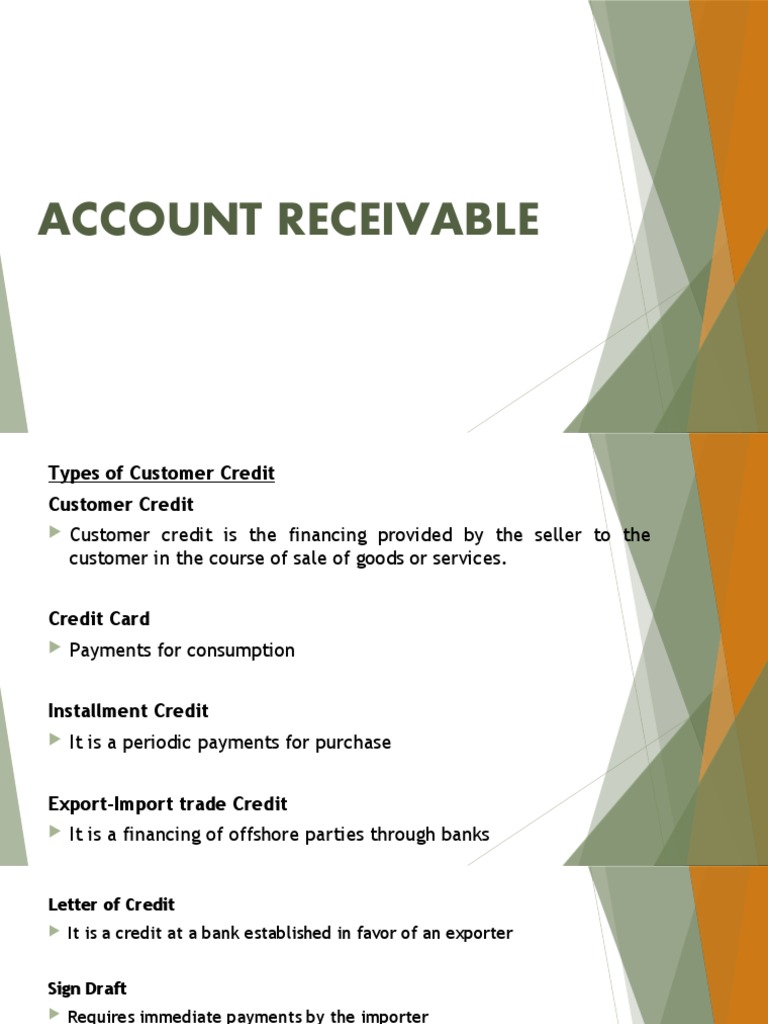 Types and Management of Customer Credit | PDF | Finance & Money ...