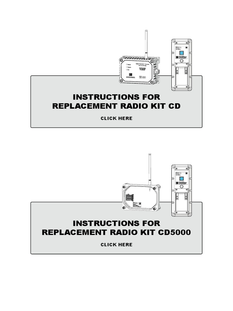 Instructions For Replacement Radio Kit CD: Click Here | PDF | Radio ...