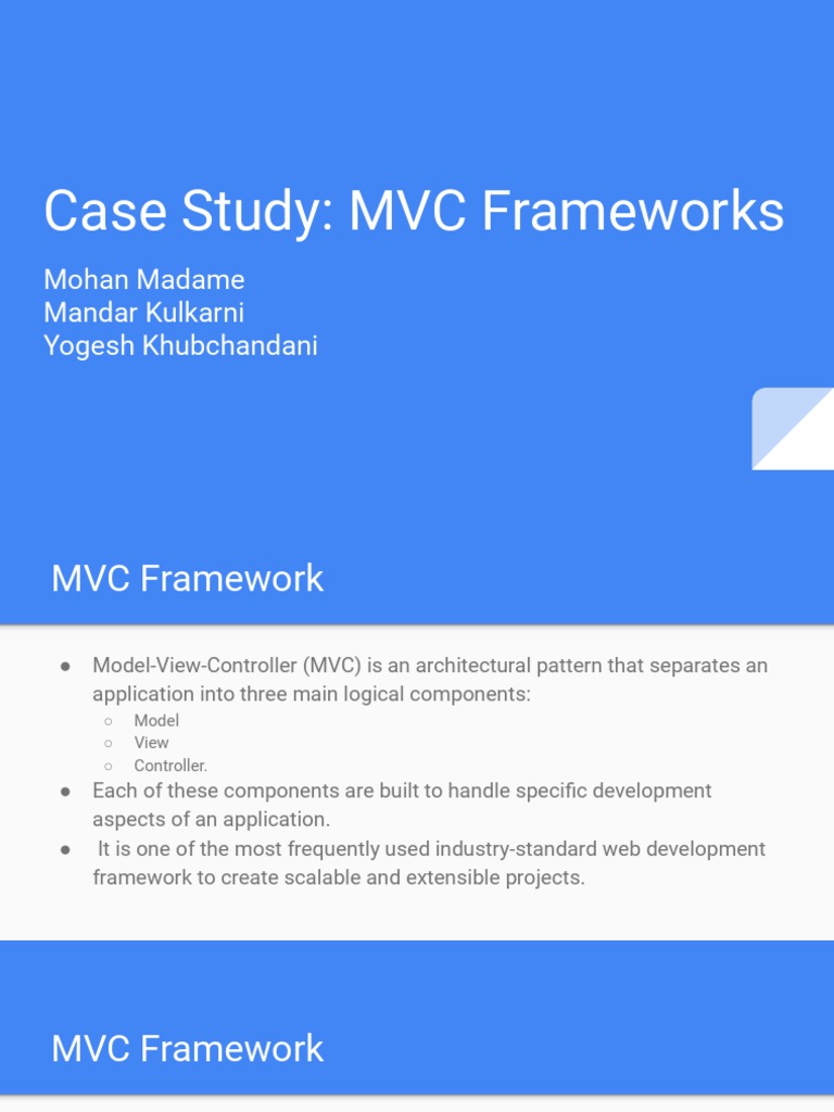SADP Case Study | PDF | Model–View–Controller | Databases