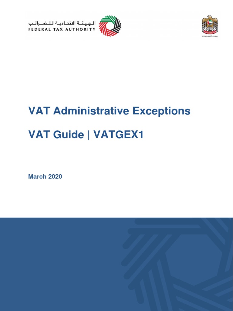 VAT Administrative Exceptions Guide | PDF | Value Added Tax | Small And ...