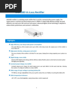 ZXD3000 V5.0 DC Module Datasheet | PDF | Rectifier | Electromagnetism