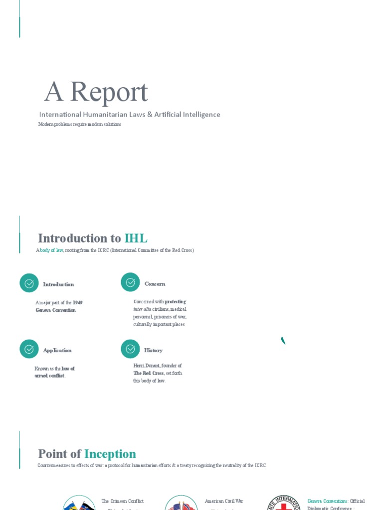 IHL & AI Presentation Final | PDF | International Humanitarian Law ...