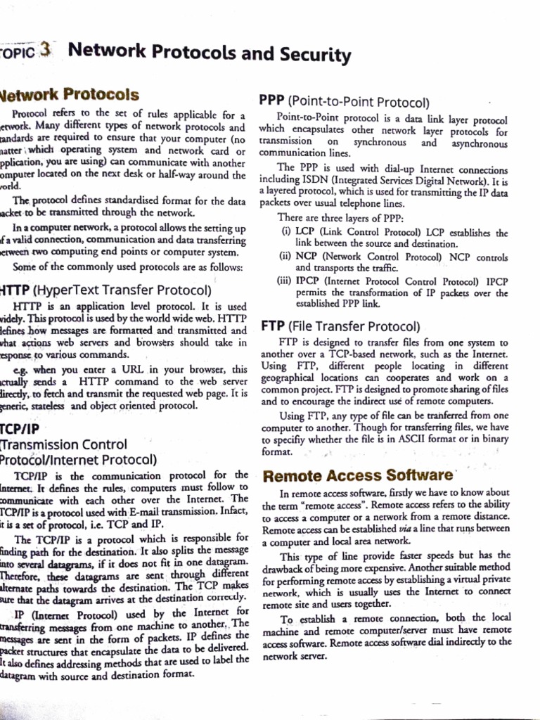 Opic 3 Security: Network Protocols | PDF | Computer Network | Internet Protocols
