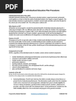 Parent IEP Input Form | PDF