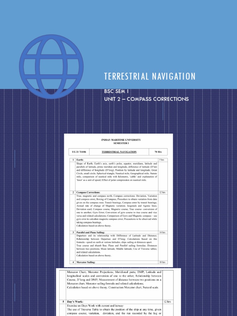 Unit 2 - Compass Correction | PDF | Compass | Navigation