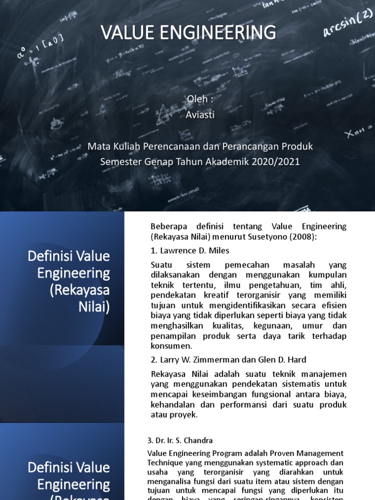 Value Engineering | PDF