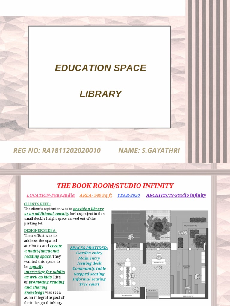 Studio Infinity - Library Case Study | PDF | Lighting | Ventilation ...