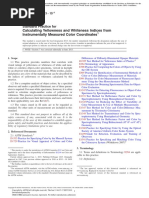 E313 Standard Practice For Calculating Yellowness and Whiteness Indices ...