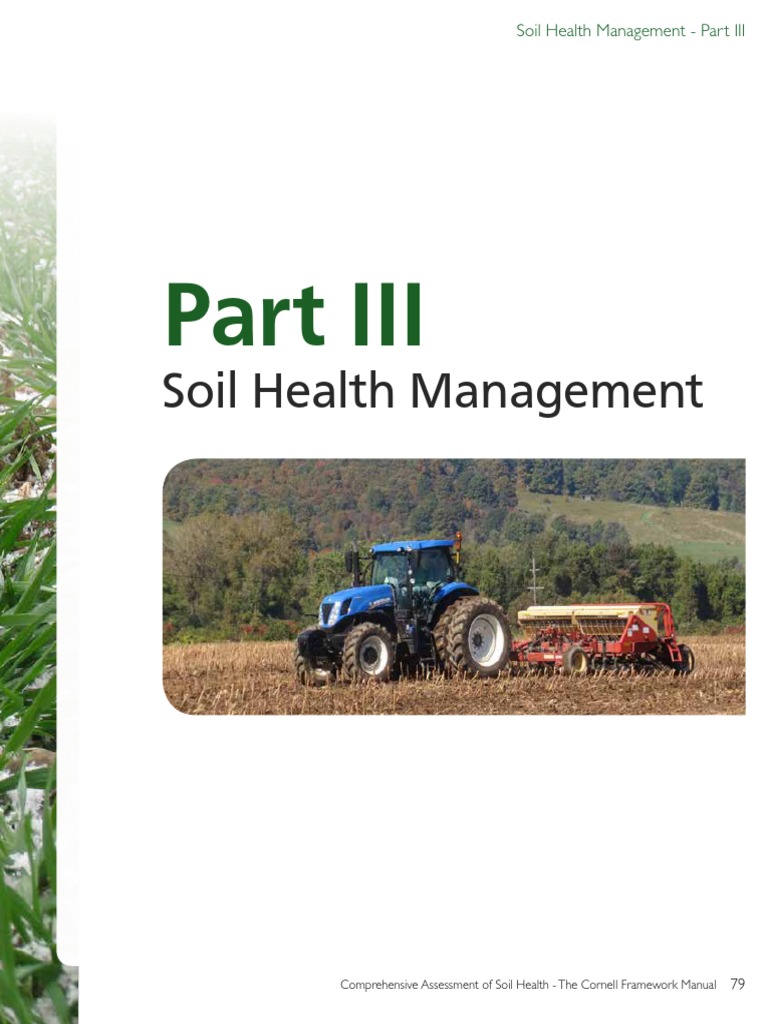 Soil Health Management: Comprehensive Assessment of Soil Health - The ...