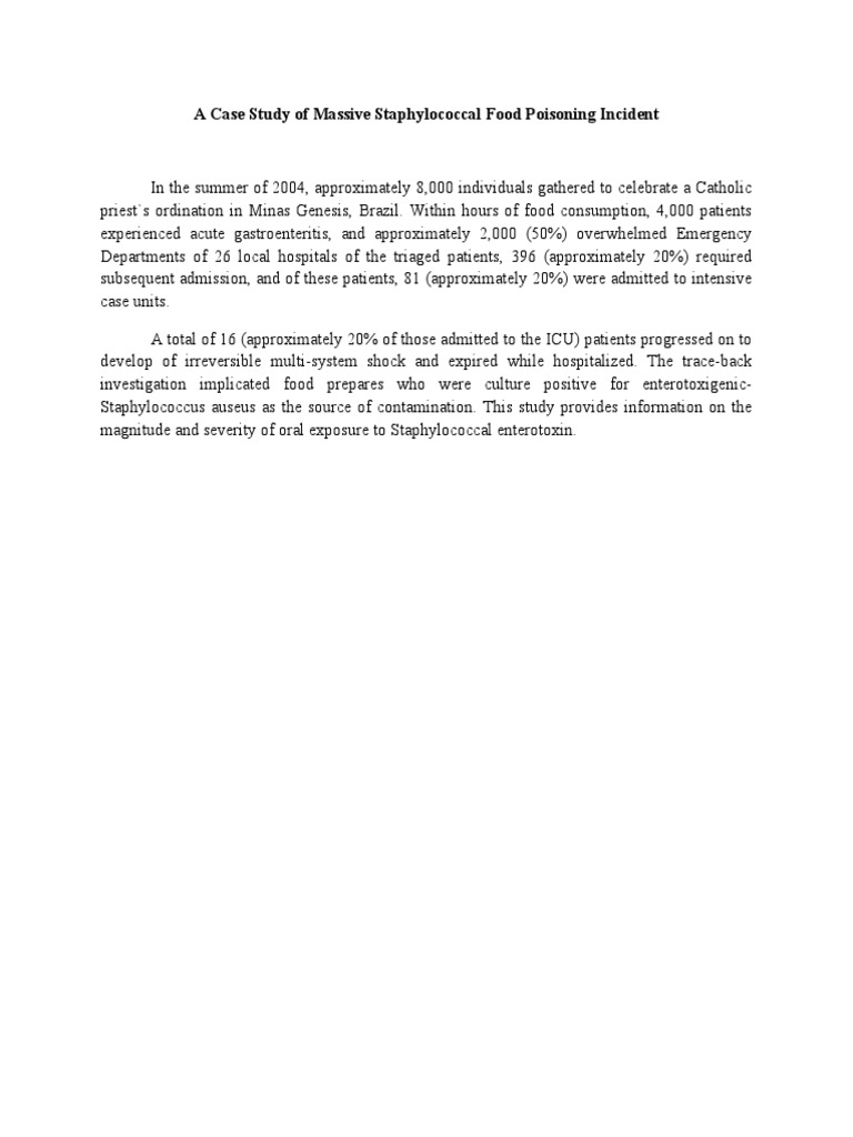 Foodborne Illness Trends in the Philippines | PDF | Foodborne Illness ...