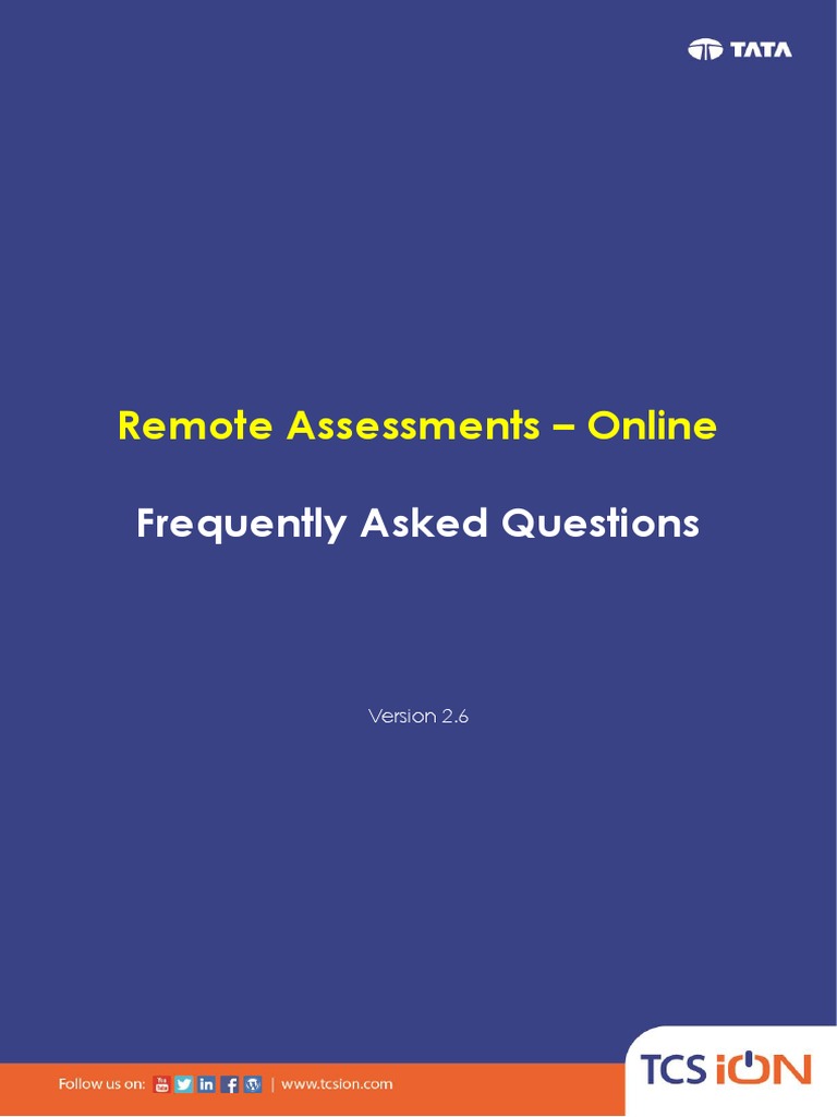 Remote Assessments-FAQ-Documentation - v2 | PDF | Ios | Test (Assessment)