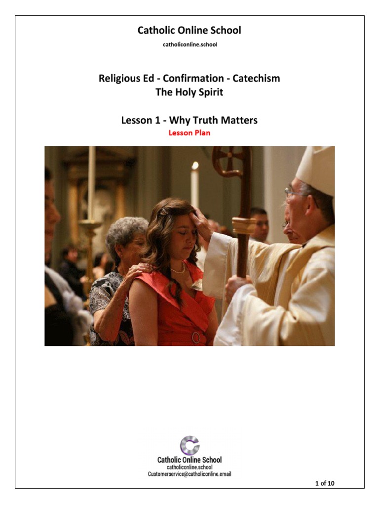 Catholic Online School: Lesson Plan | Download Free PDF | Confirmation ...