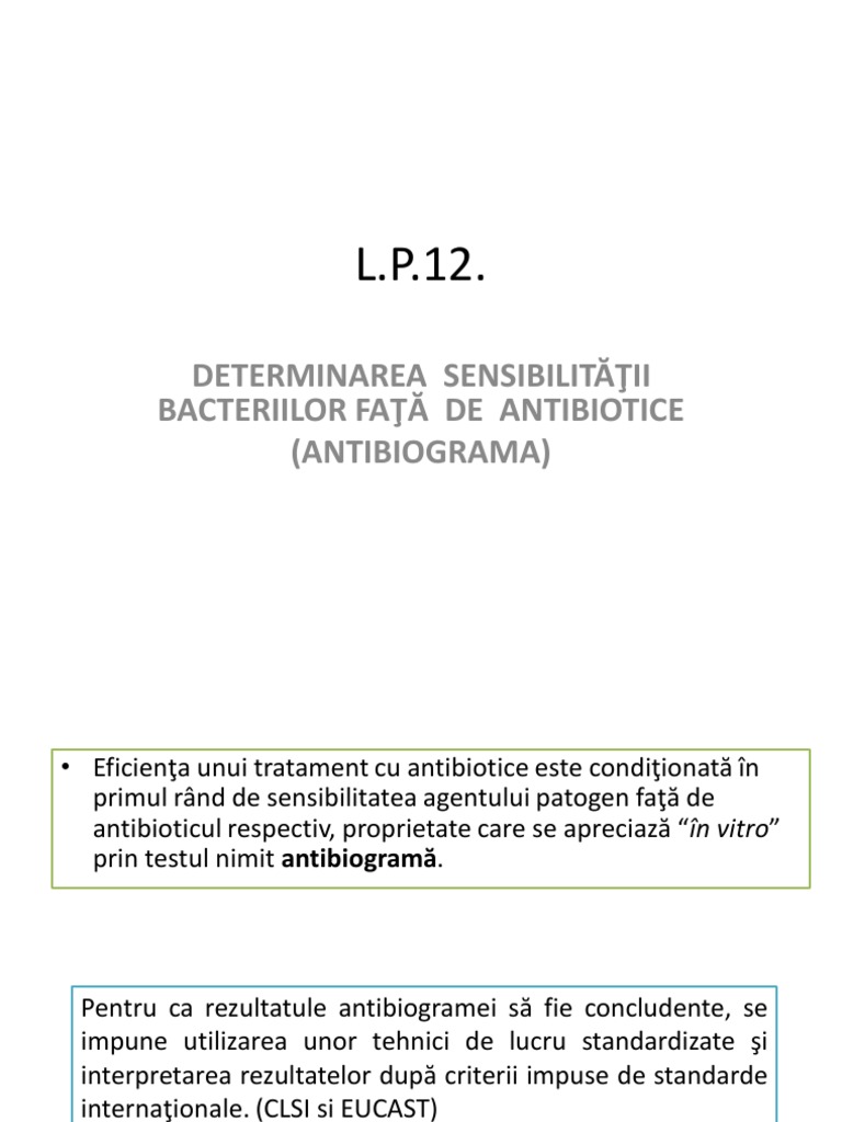 l.p.10 ANTIBIOGRAMA | PDF