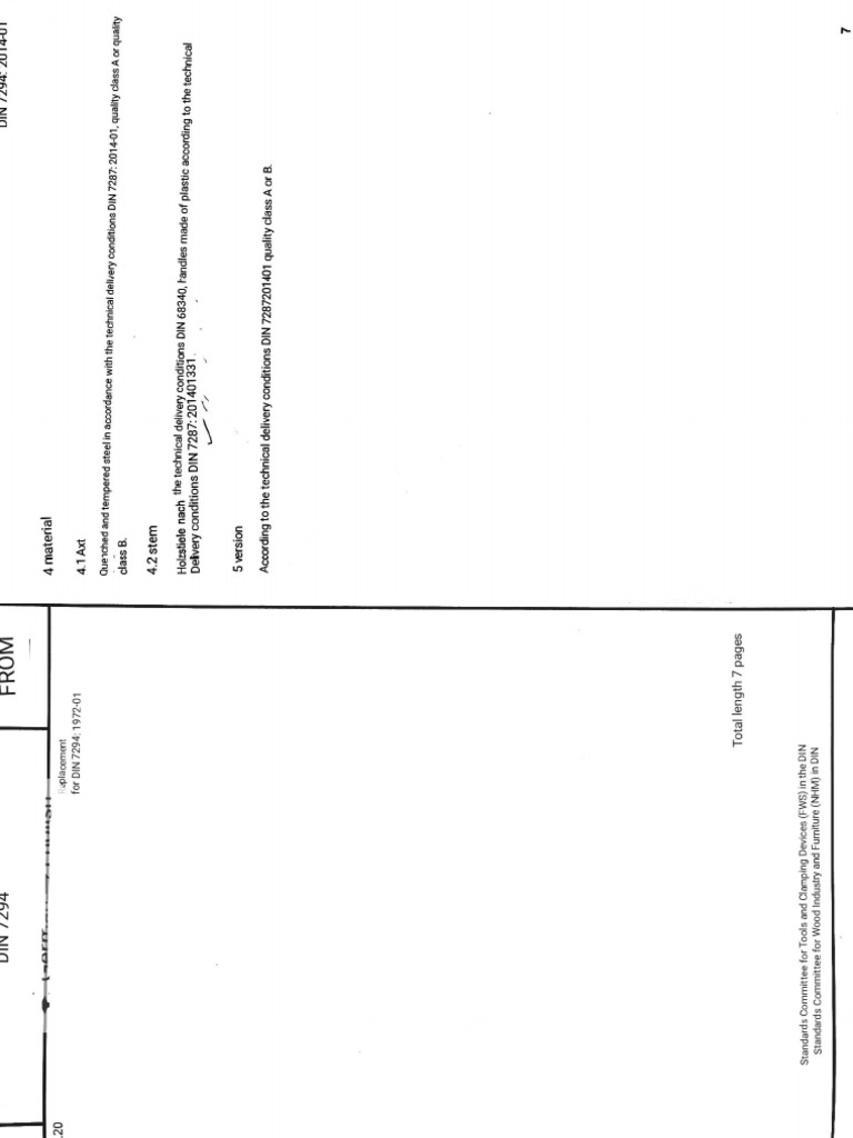 Din 7294 | PDF